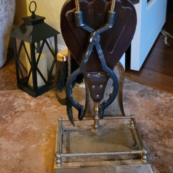 Vintage Fireplace Tools | Accents | 5 Pieces Vintage 99s Cast Wrought ...